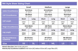 Sigvaris Size Charts – Sigvaris-YoU Compression Wear®